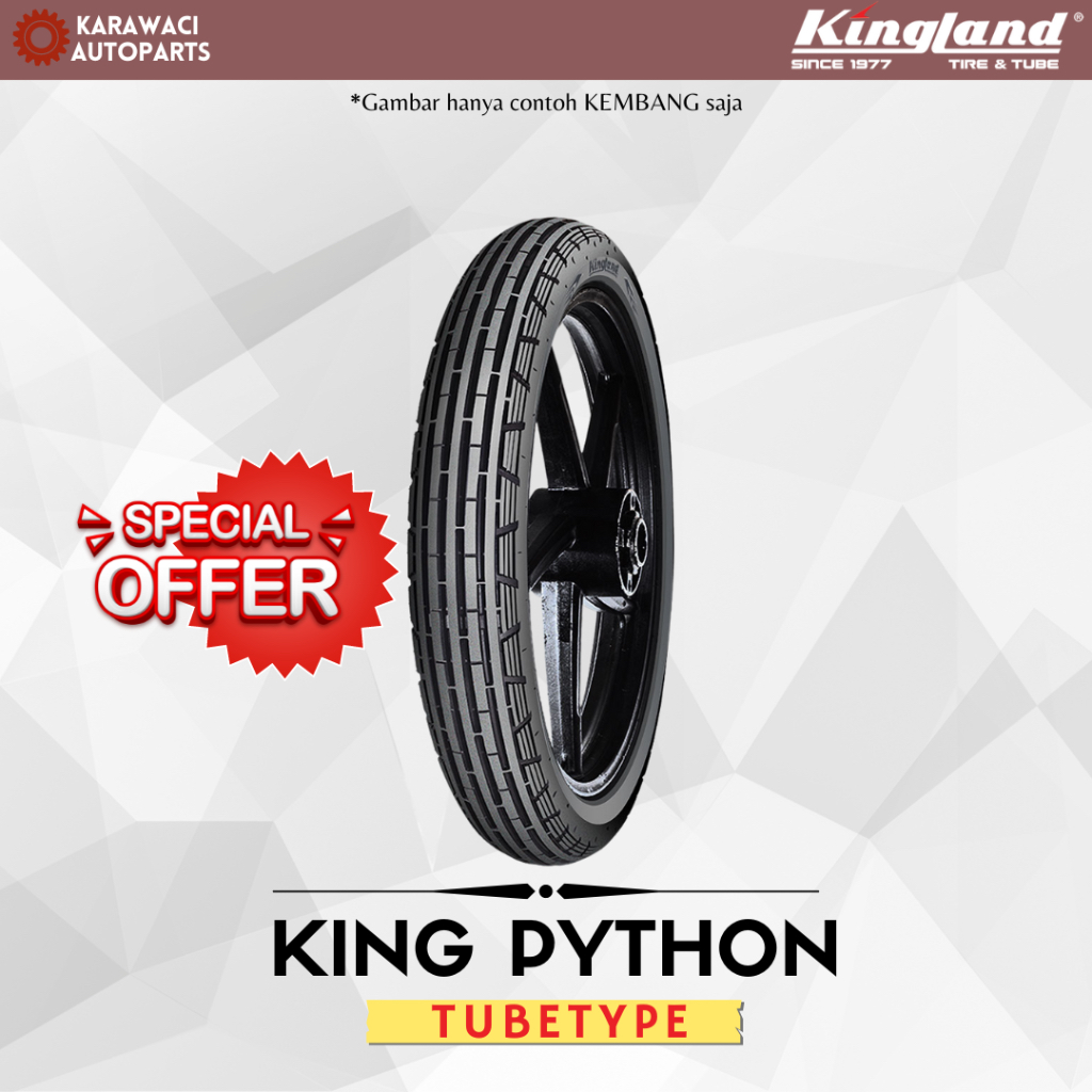 Jual Ban Motor Kingland KING PYTHON ( 2.25-17 | 2.50-17 ) TubeType ...