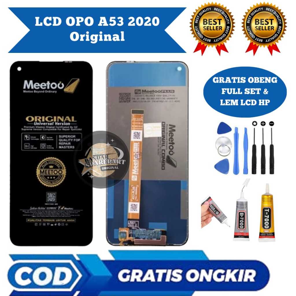 Jual Lcd touchscreen OPPO A53 2020 Original meetoo / Lcd OPPO A53 2020 Original meetoo Full set ...