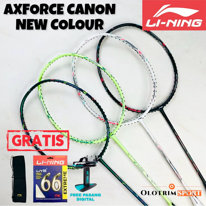 Jual Raket Badminton LINING AXFORCE LITE CANNON 6u 5u 4u Ax Force CANON ...