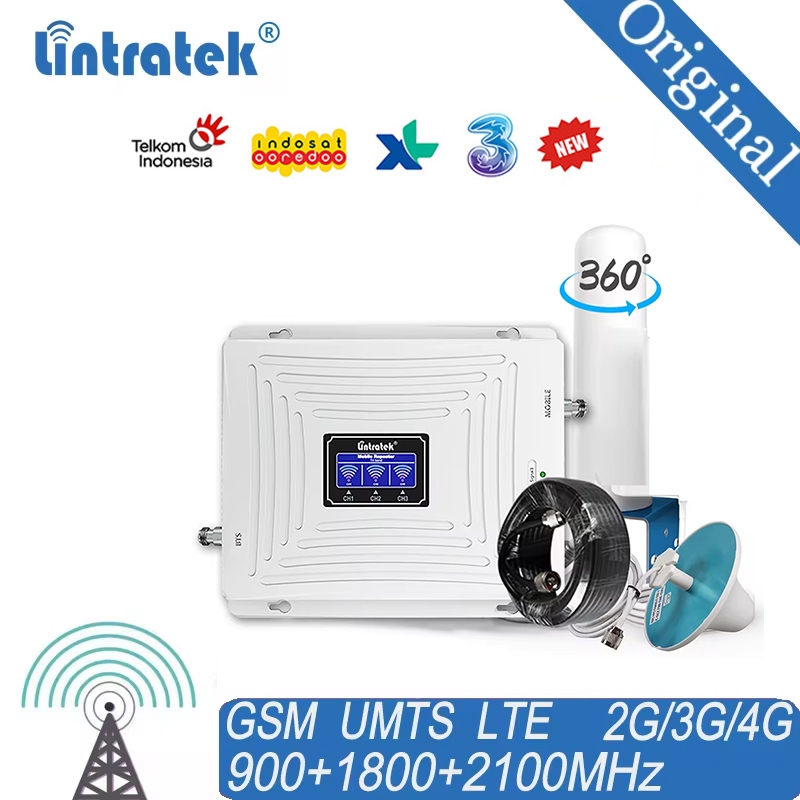 Jual Lintratek REPEATER TRIBAND PENGUAT JARINGAN LTE INTERNET PEDALAMAN PEDESAAN SINYA H P 4 G ...