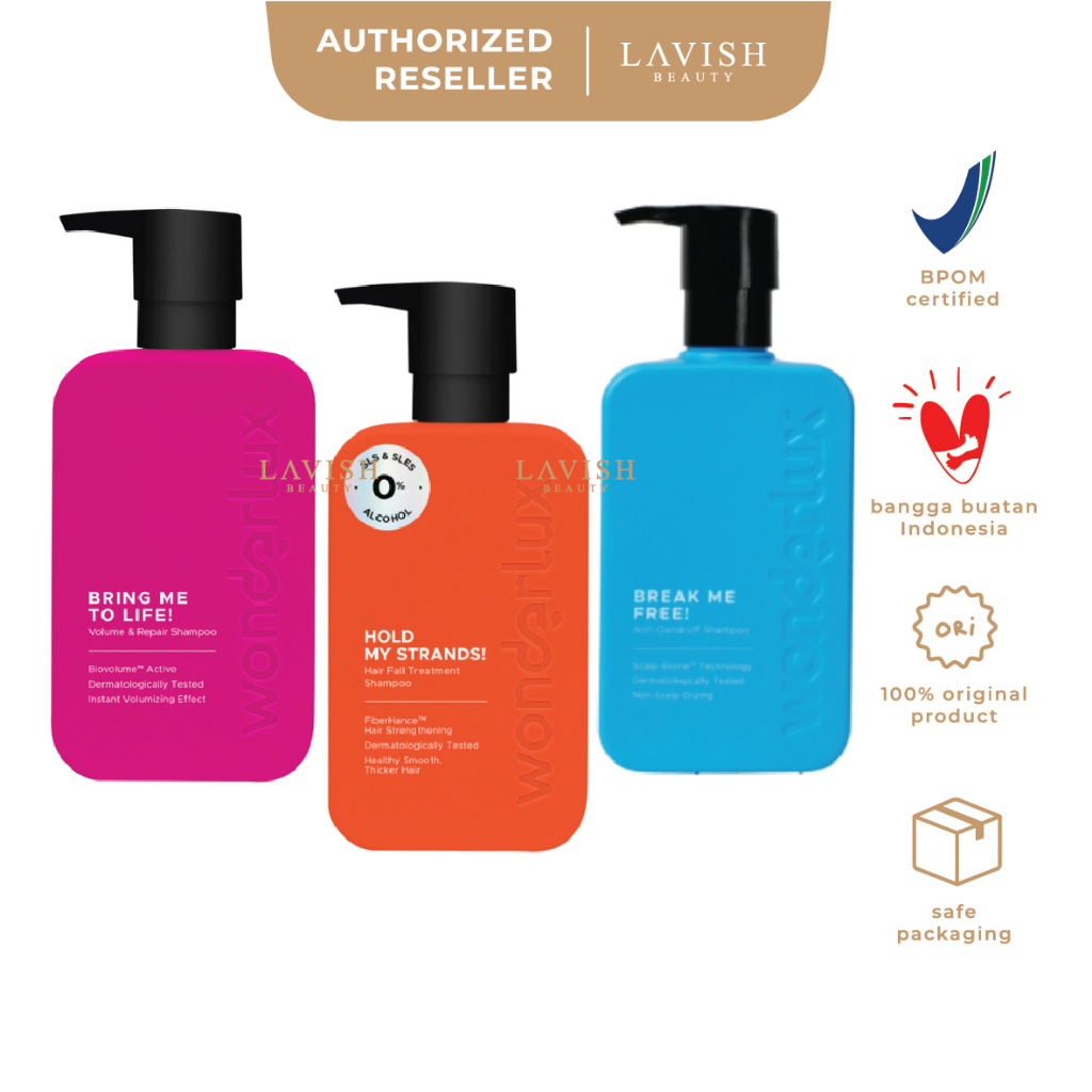 Jual WONDERLUX Hold My Strands! Hair Fall Treatment Shampoo // Break Me ...