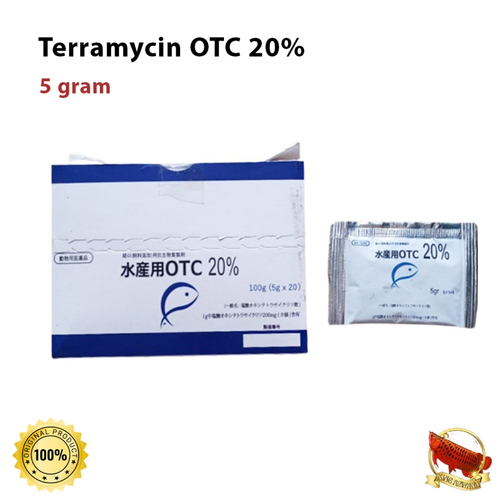 Jual Terramycin OTC 20% Obat Ikan Koi HIAS 5GR 5 GR (Antibiotik untuk ...