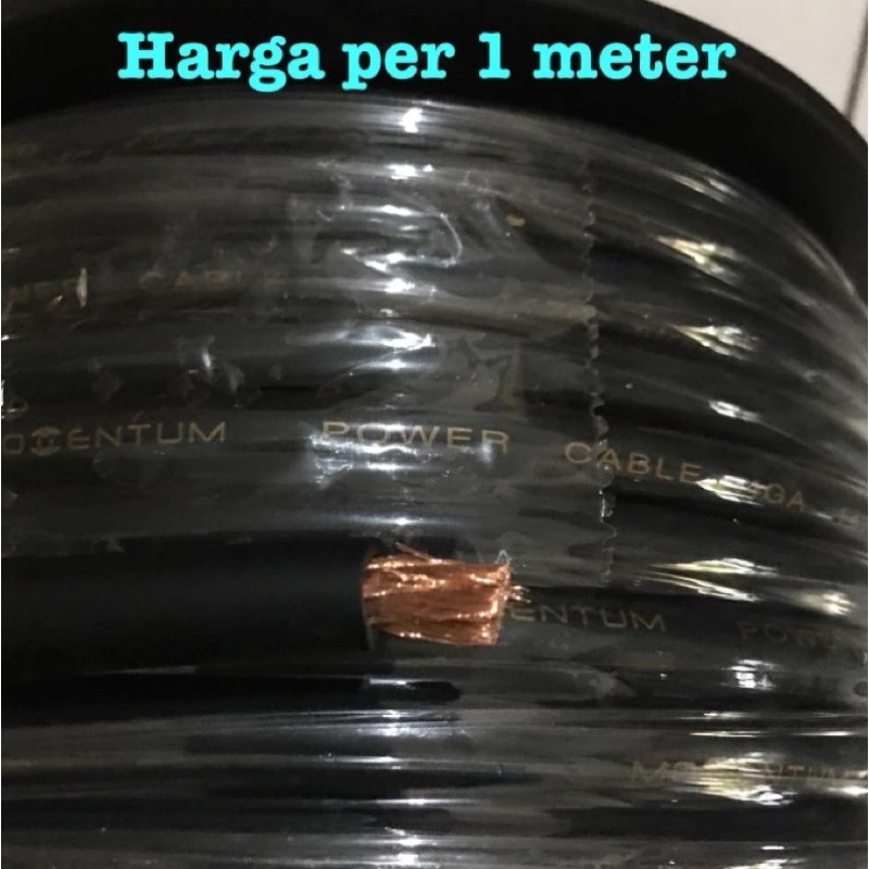 Jual Kabel Ground / audio Momentum 4 awg ASLI , harga Per meter ...