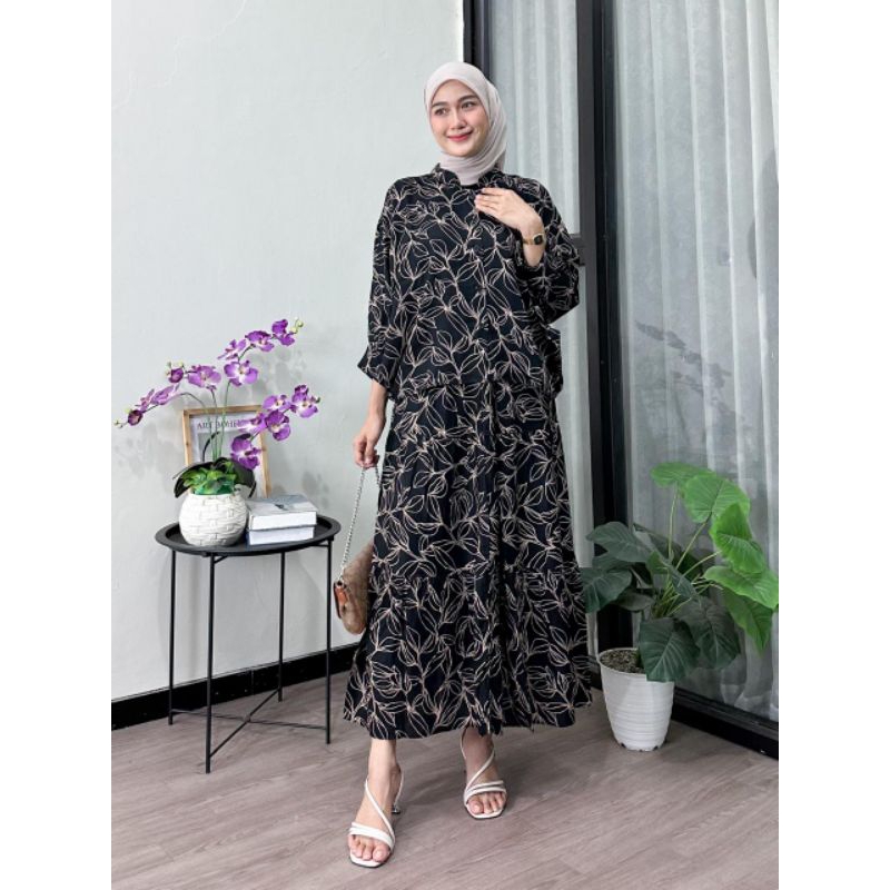 Jual Elisa Set Rok Rayon Terbaru One Set Rok Wanita Kekinian Atasan ...