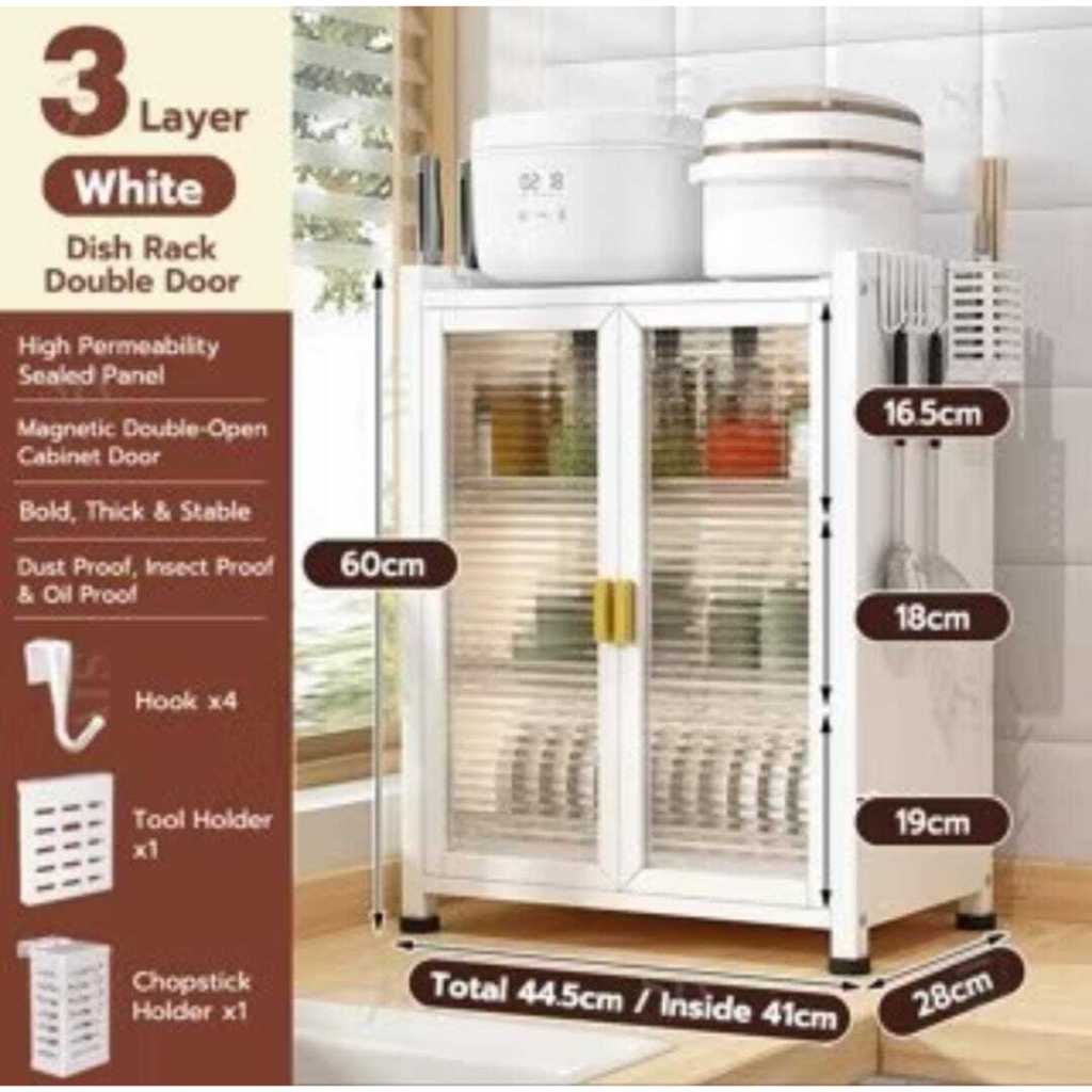 Jual Rak piring tertutup stainless / Pengering piring stainless / Rak ...