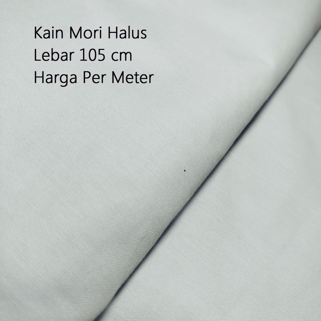 Jual Kain Mori Serbaguna L. 115 -+ cm Harga Permeter Kain Putih Kain ...