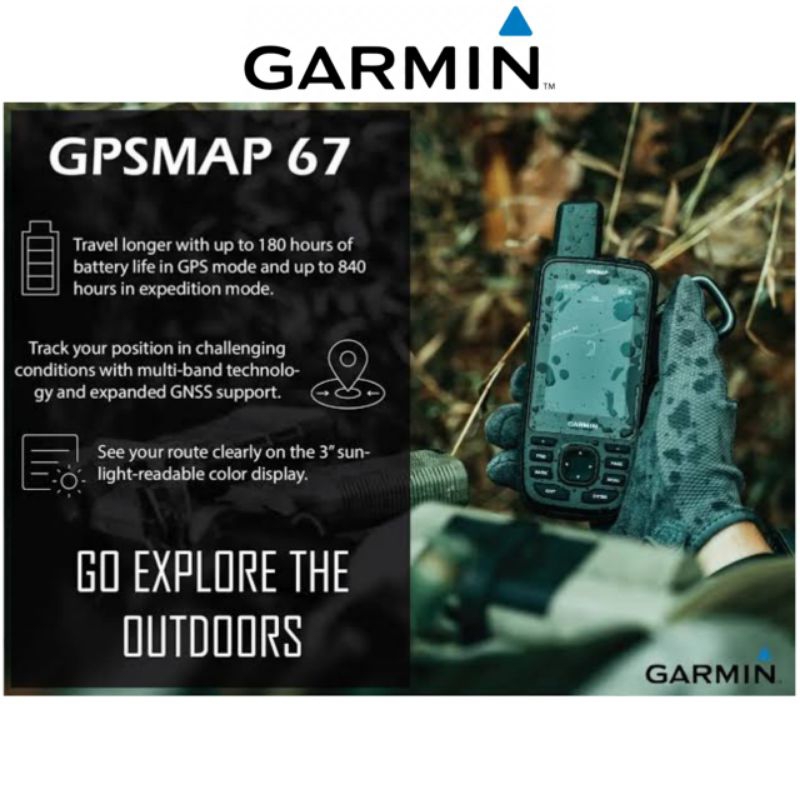 Jual GARMIN 67 | GPSMAP GARMIN 67 | MULTIBAND GNSS | GARANSI RESMI ...