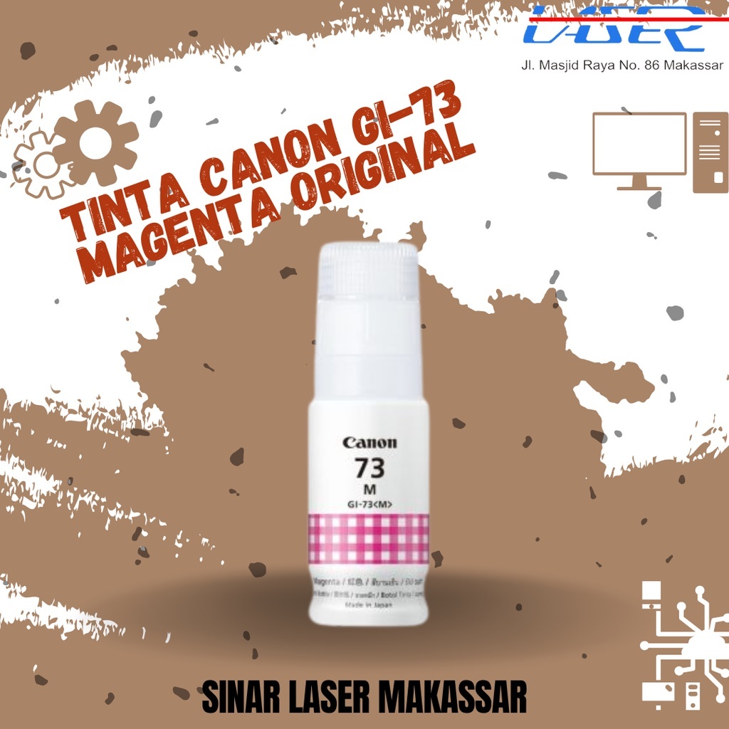 Jual TINTA CANON GI-73 MAGENTA (60ml) / TINTA PRINTER CANON ORIGINAL ...