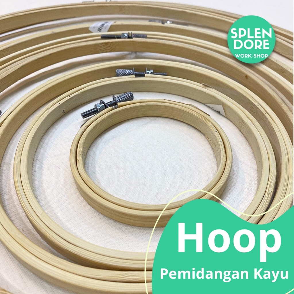 Jual Hoop Burlywood Pemidangan Kayu Impor Midangan Sulam Embroidery ...
