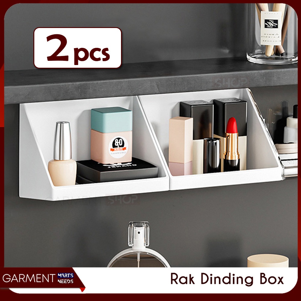 Jual 2 Pcs Rak Gantung Segitiga Box Tempel Dinding Pajangan Penyimpan ...