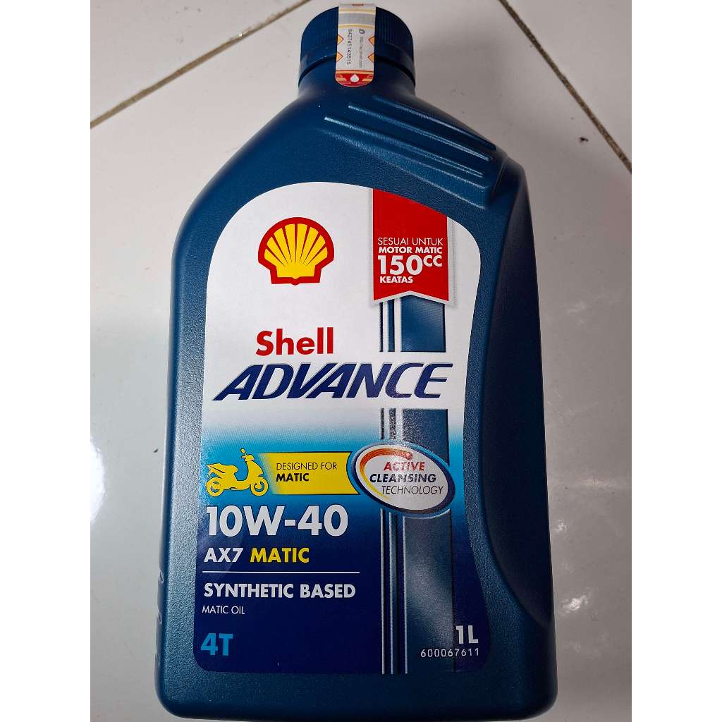 Jual Oli Shell Advance MATIC BESAR AX7 10W40 1000ML | Shopee Indonesia