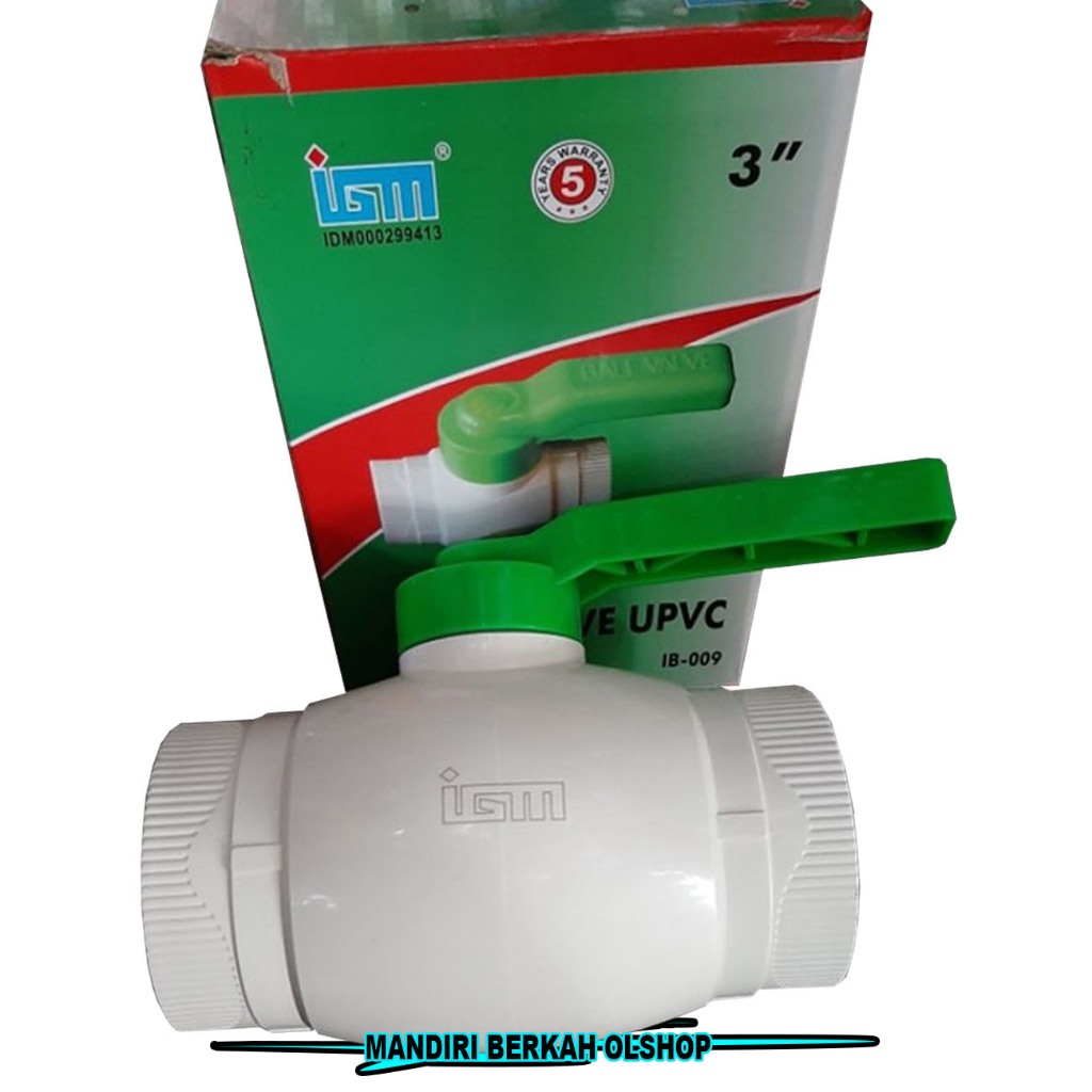 Jual Ballvalve PVC IGM 3" / Ball Valve 3 inch PVC Stop Kran Plastik ...