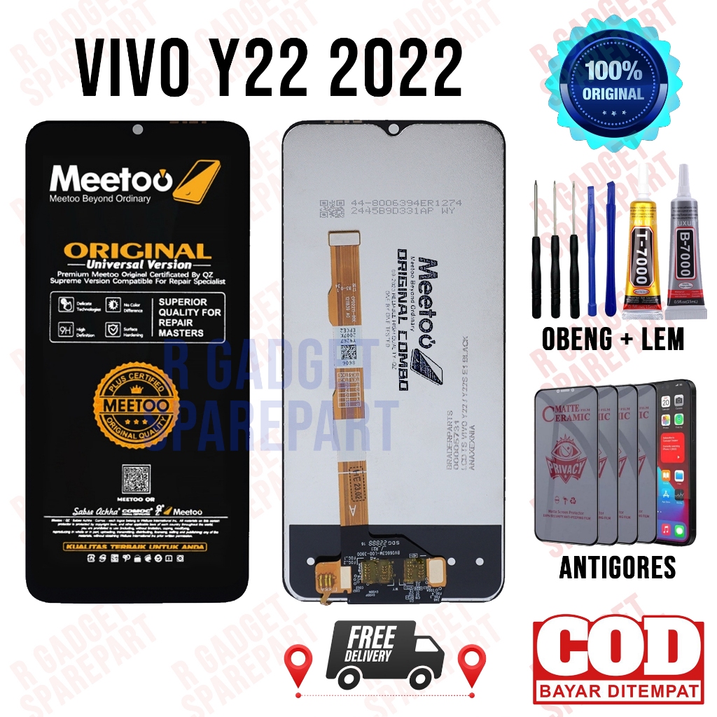 Jual Lcd Vivo Y22 2022 Original OEM Quality Lcd Touchscreen Fullset ...