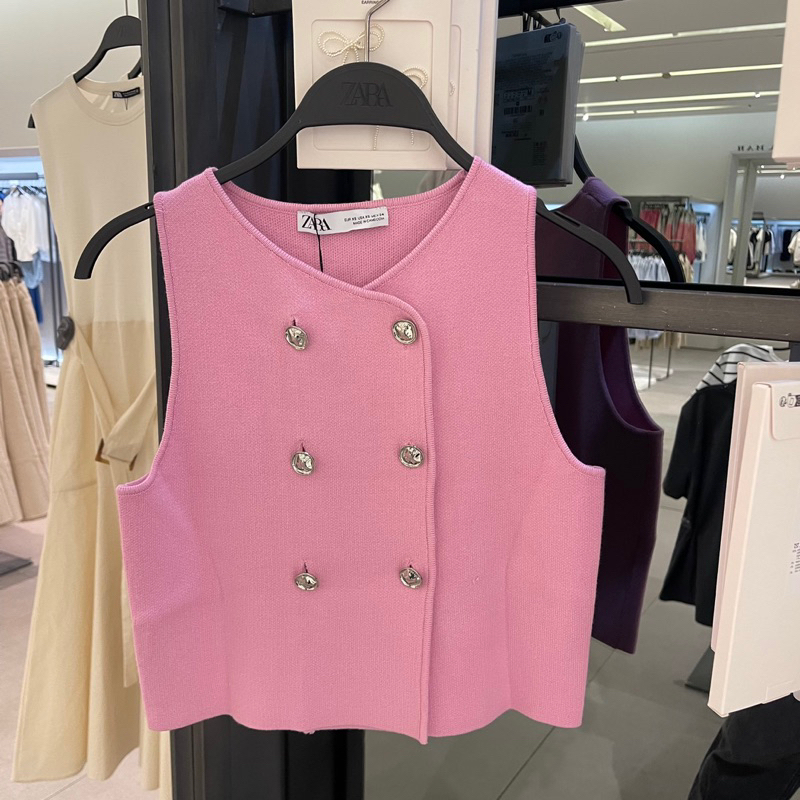 Jual Rompi Vest Cardigan Rajut ZARA Woman Jastip (jasa titip) | Shopee ...