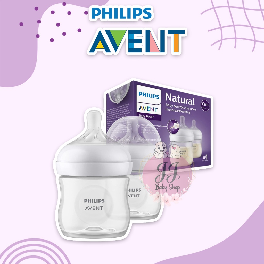 Jual Philips Avent Natural Response Botol Susu 125ml / 4oz Twin Pack ...