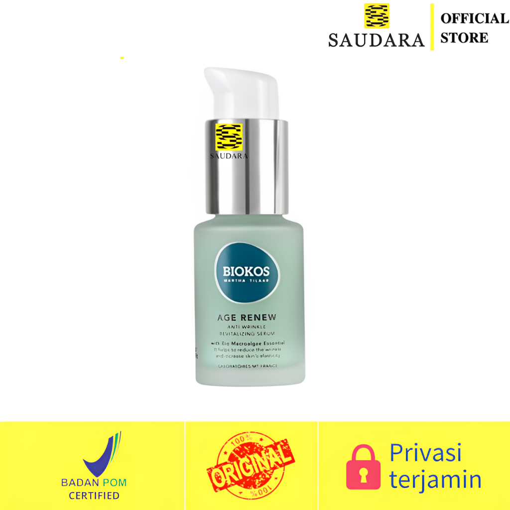 Jual Biokos Age Renew Anti Wrinkle Revitalizing Serum 30 Ml | Shopee ...