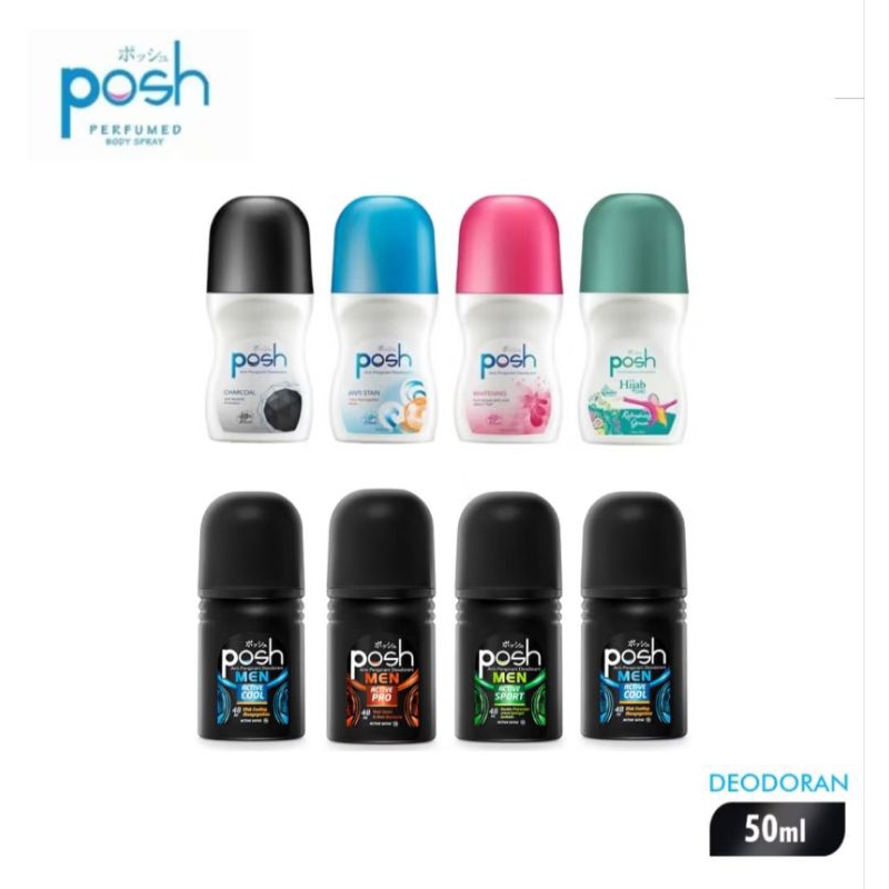 Jual POSH Roll On Whitening Botol 50ml | Shopee Indonesia