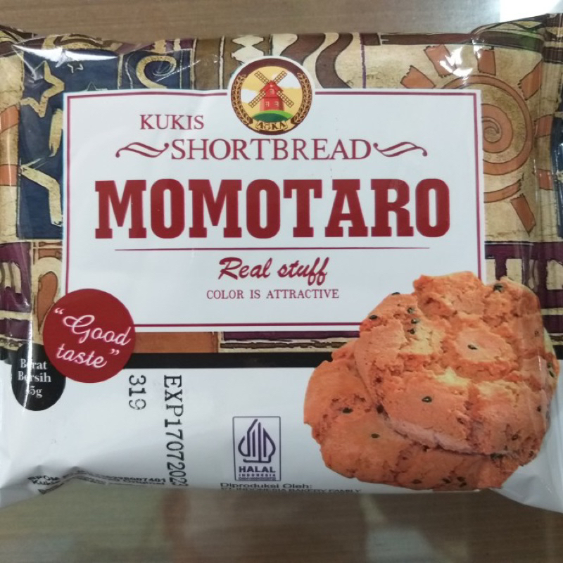 Jual BISKUIT KUKIS MOMOTARO RASA ORIGINAL COKELAT KELAPA 45 g ...
