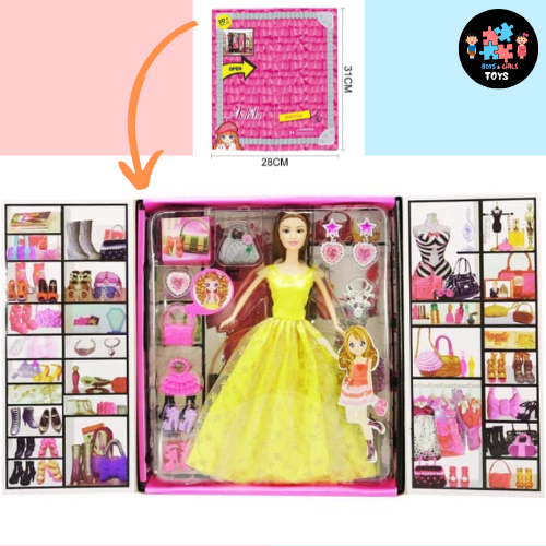 Jual Anbibi Wardrobe Boneka Barbie Princess Mainan Anak Perempuan ...