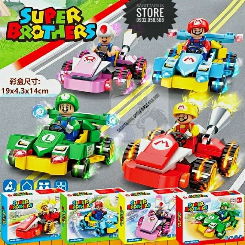 Jual Mainan MOC DIY Block Bricks Super mario Luigi game mushroom ...