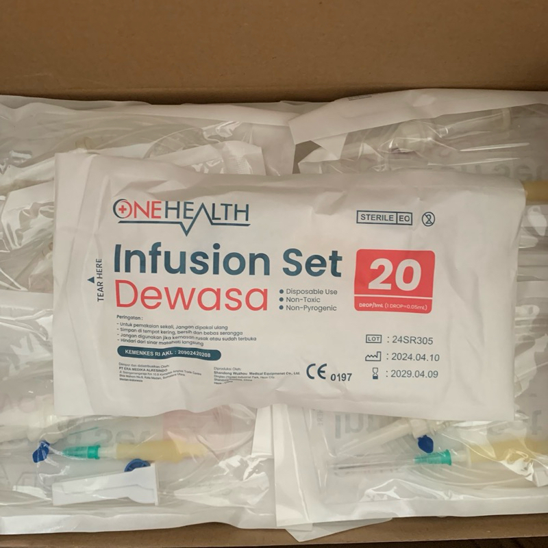 Jual INFUSET / INFUS SET DEWASA ECER ONEHEALTH | Shopee Indonesia