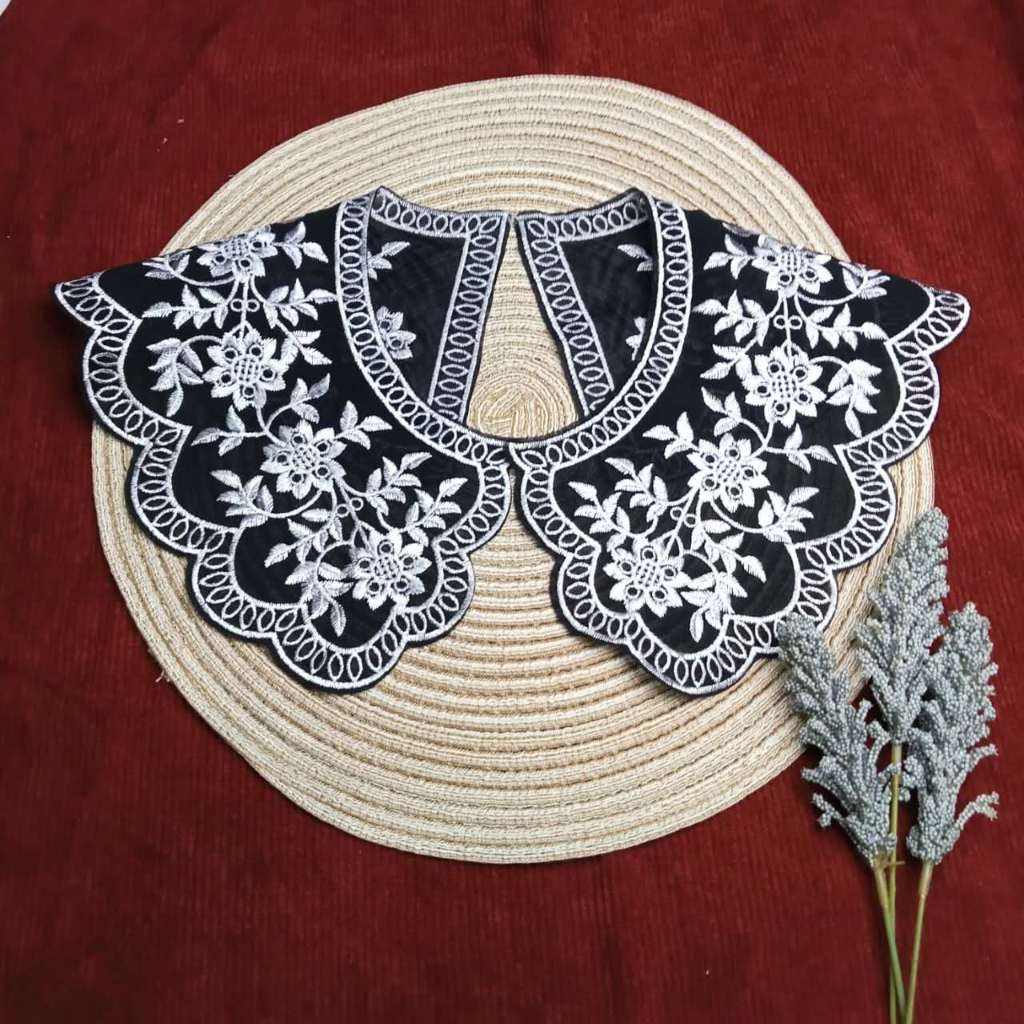 Jual Aksesoris Kerah Besar Dijahit Retro Vintage | Shopee Indonesia