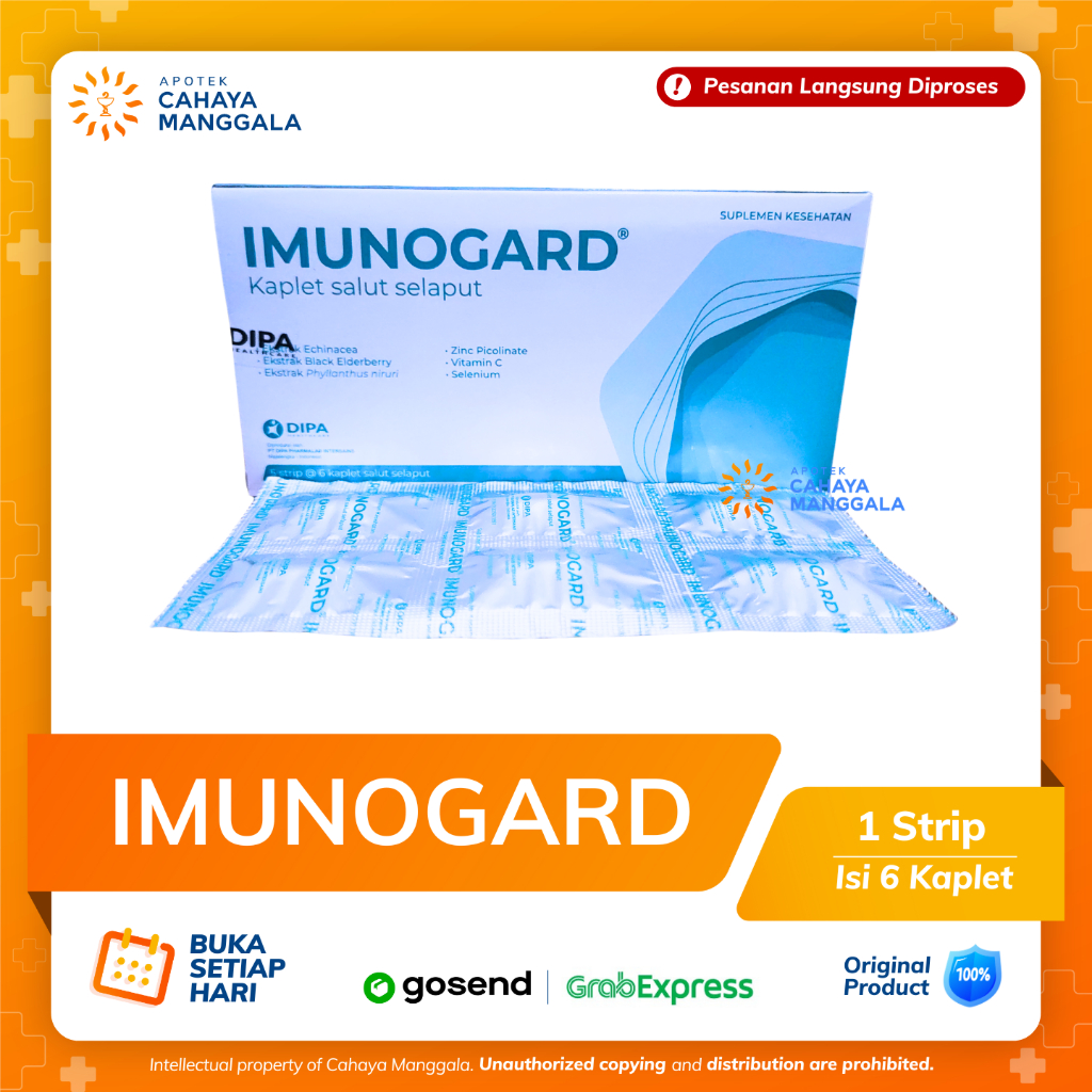 Jual IMUNOGARD (VITAMIN DAYA TAHAN TUBUH ) BOX 30 KAPLET | Shopee Indonesia