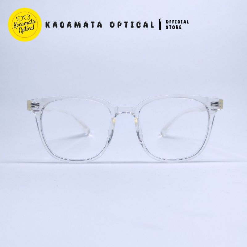 Jual KACAMATA OPTICAL - Frame KMO7702 Oval Bening Plastik Besi | Shopee ...