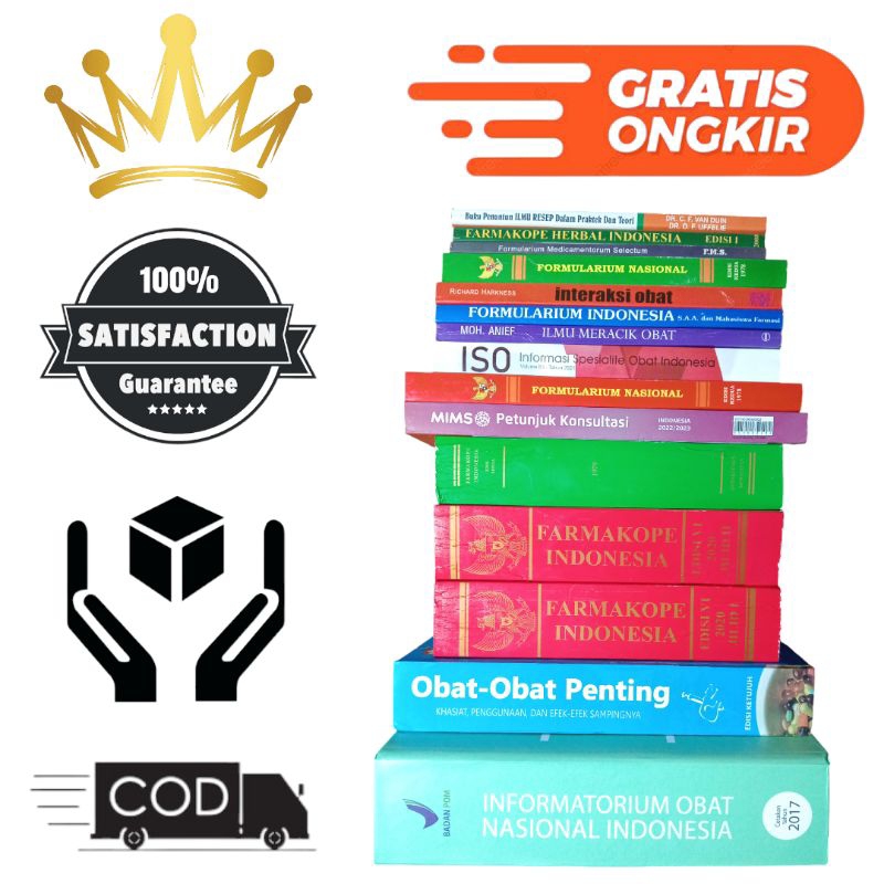 Jual Buku Farmasi : ISO, Formularium Nasional Edisi Kedua, Farmakope ...
