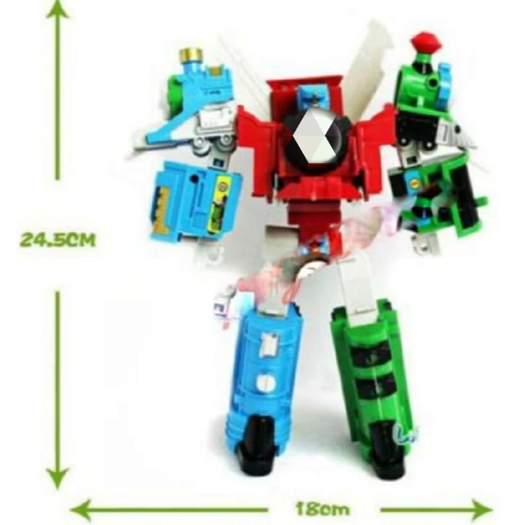 Jual train combine robot set hadiah terbaik robot jumbo anak mainan ...