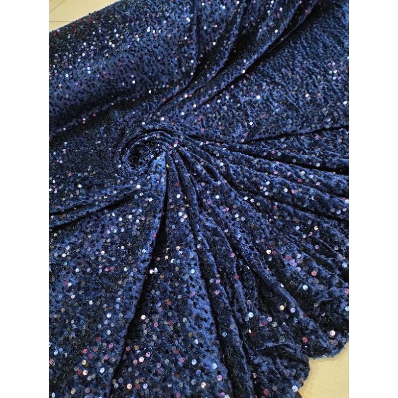 Jual BAHAN/KAIN SEQUIN BELUDRU/KAIN BELUDRU MIX SEQUIN | Shopee Indonesia