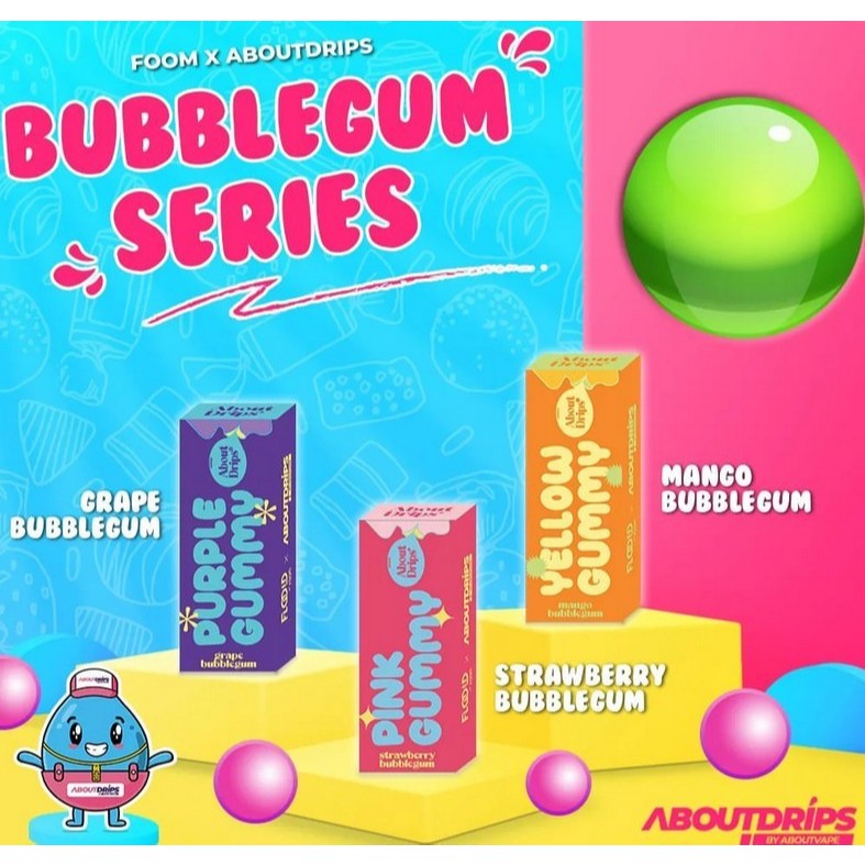 Jual FOOM SALT GRAPE MANGO STRAWBERRY BUBBLEGUM SERIES 30ML 30MG ...