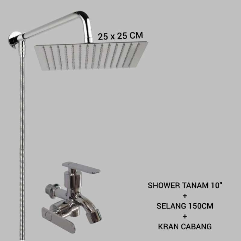 Jual Paket Wallshower Stenlis Tanam Tanpa Bobok/Shower Tanam Instalasi ...