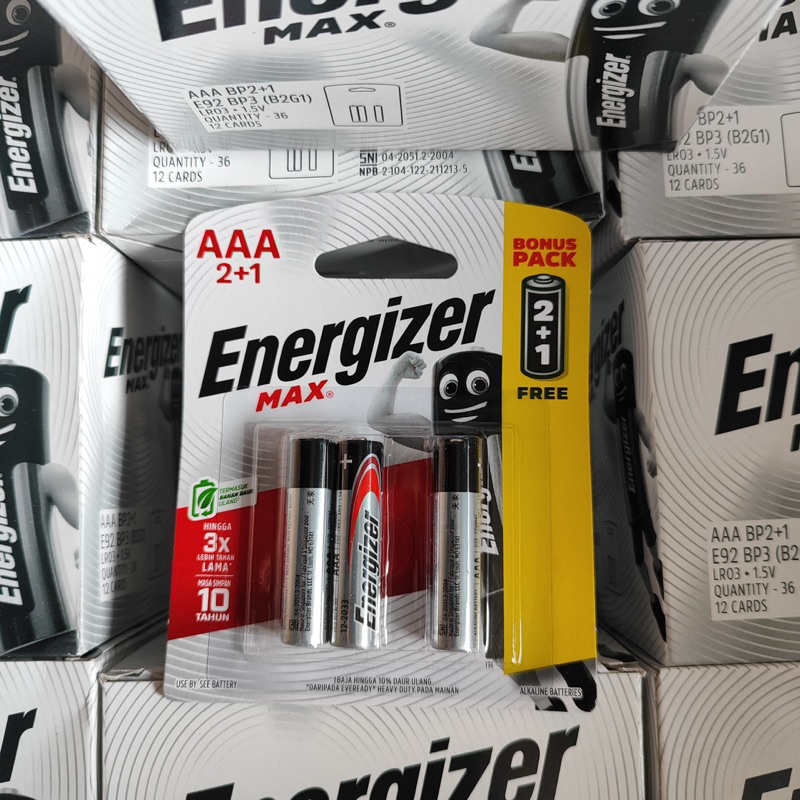 Jual Batrei Energizer Max AAA (isi 3pcs) | Shopee Indonesia
