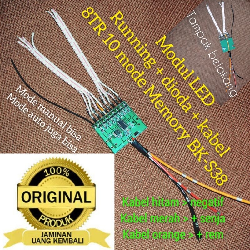 Jual Modul Running s38 jalur 8tr 11 kombinasi Memory BK-S38 ( manual ...