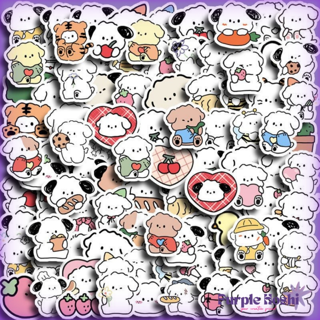 Jual Purple Hoshi Sticker Set 100 Pcs Sticker Deco Cute DIY Buku Jurnal ...