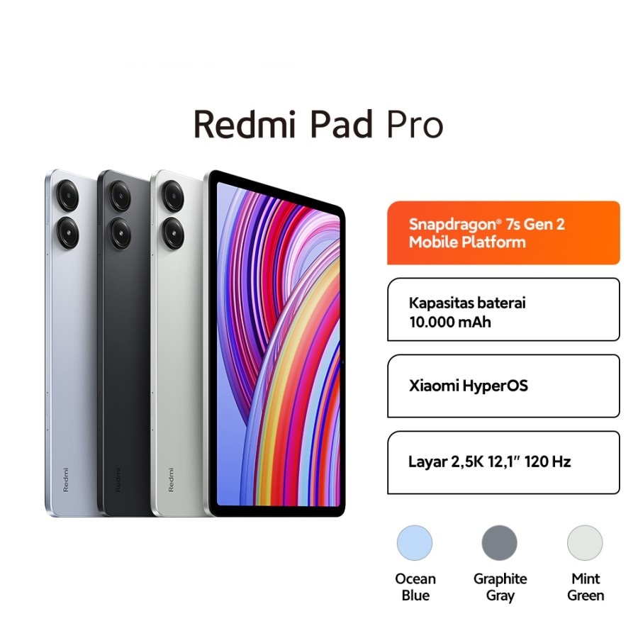 Jual Xiaomi Redmi Pad Pro 8/256GB GARANSI RESMI | Shopee Indonesia