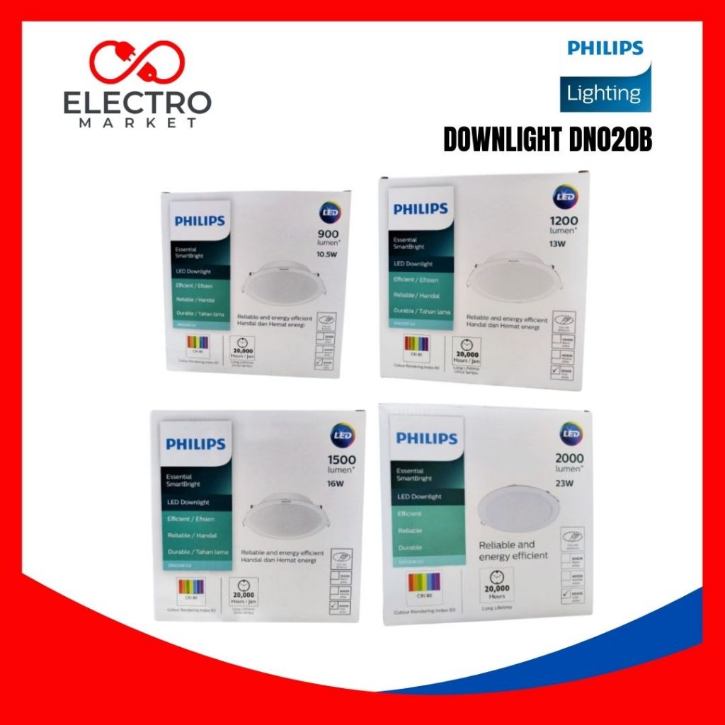 Jual Lampu Downlight PHILIPS LED DN020B G3 GEN3 10.5W 13W 16W 23W ...