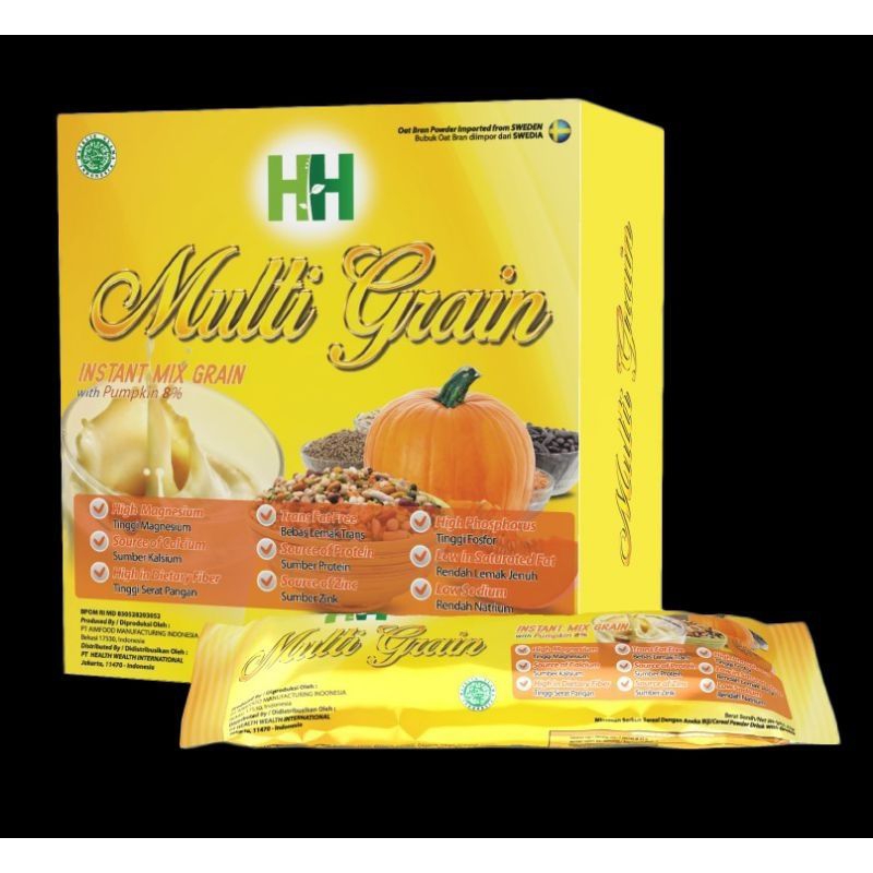 Jual HH Multigrain asli produk hwi kemasan penuh 1box isi 20sachet ...
