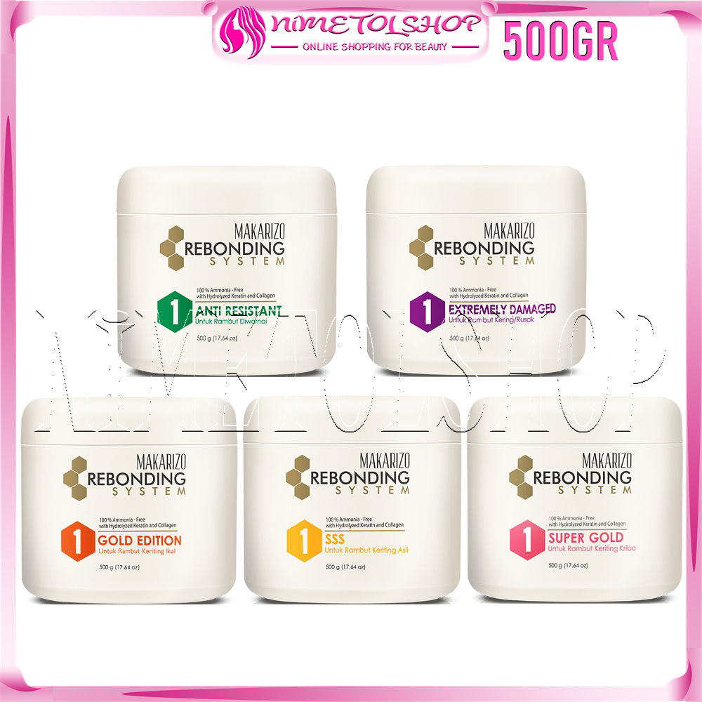 Jual MAKARIZO Rebonding System 500gr STEP 1 / 2 Obat Pelurus Rambut ...