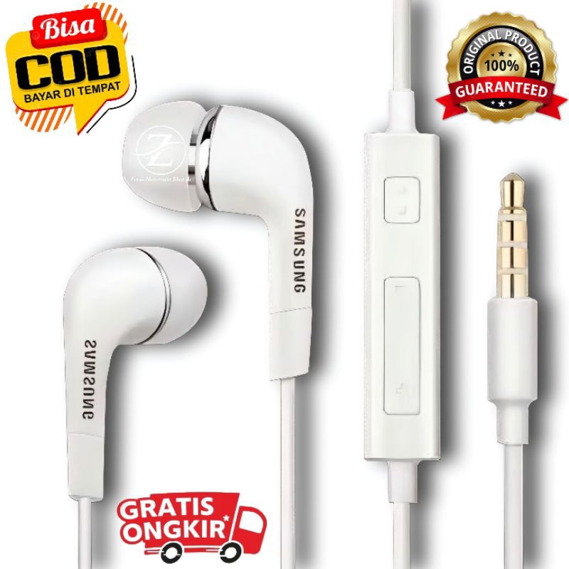 Jual Headset Earphone Samsung J1 Ace J2 Prime J3 J4 J5 J7 A10 A01 A02 Original 100% in Ear ...