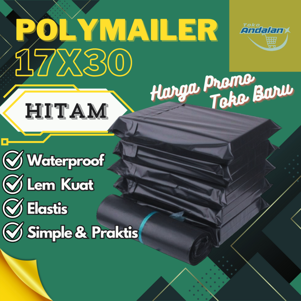 Jual Polymailer 17x30 (ISI 50PCS) Kantong Plastik Packing Amplop ...