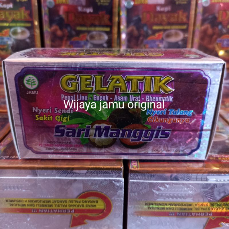 Jual GELATIK SARI MANGGIS KAPSUL ORIGINAL KEMASAN KOTAK | Shopee Indonesia
