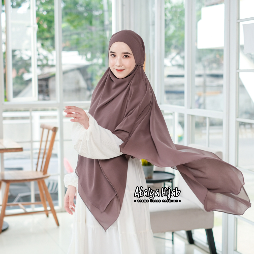 Jual 𝗔𝘁𝗮𝗹𝘆𝗮 𝗛𝗶𝗷𝗮𝗯 Jilbab Khimar Jamia Fk Scraft / Jilbab (Khimar Haji ...