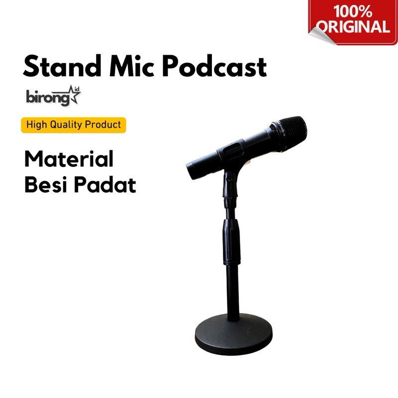 Jual Stand Mic Meja Podcast Karaoke Gaming Besi Kokoh | Shopee Indonesia