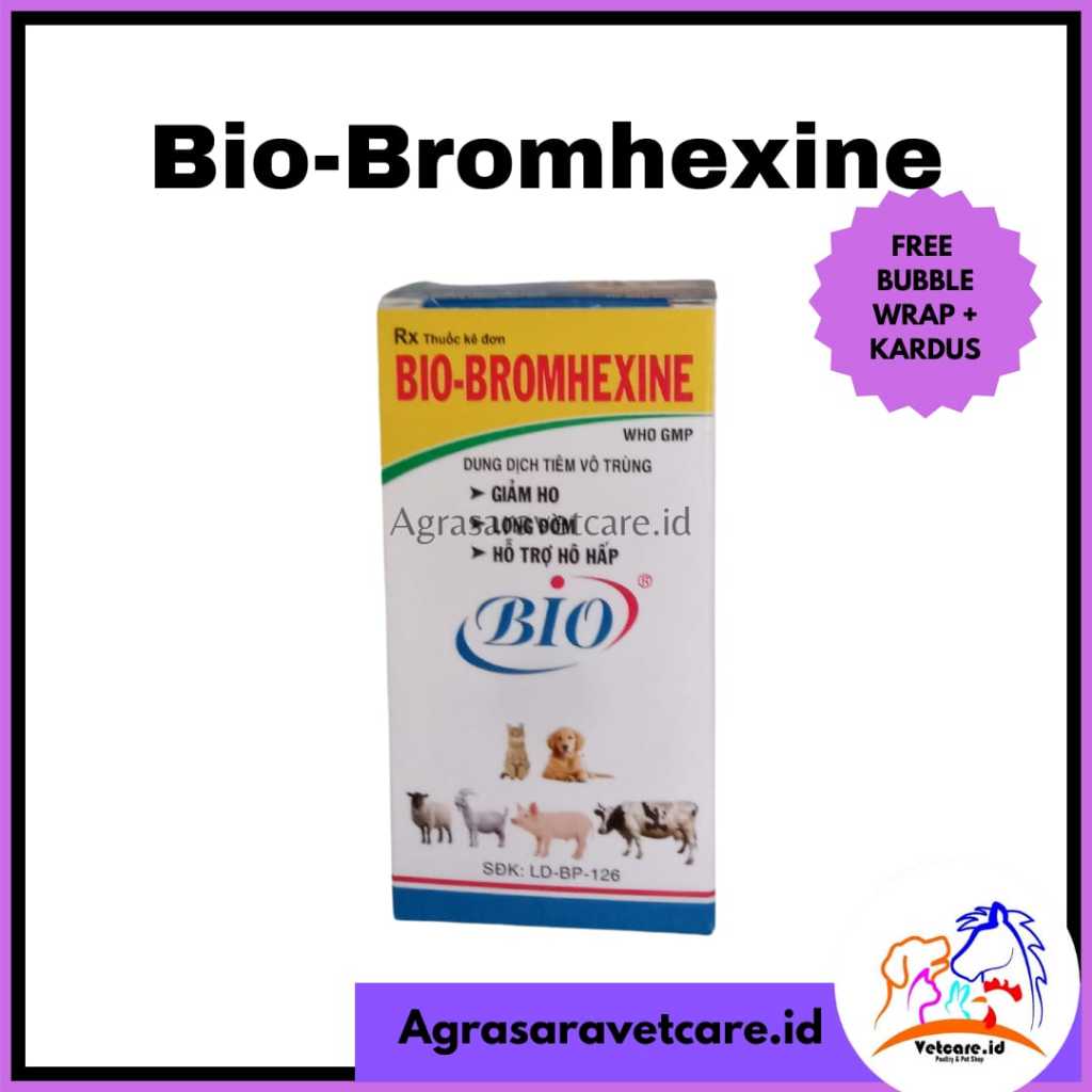 Jual Bio-Bromhexine 100 ml -bio bromhexine obat pengencer dahak hewan ...