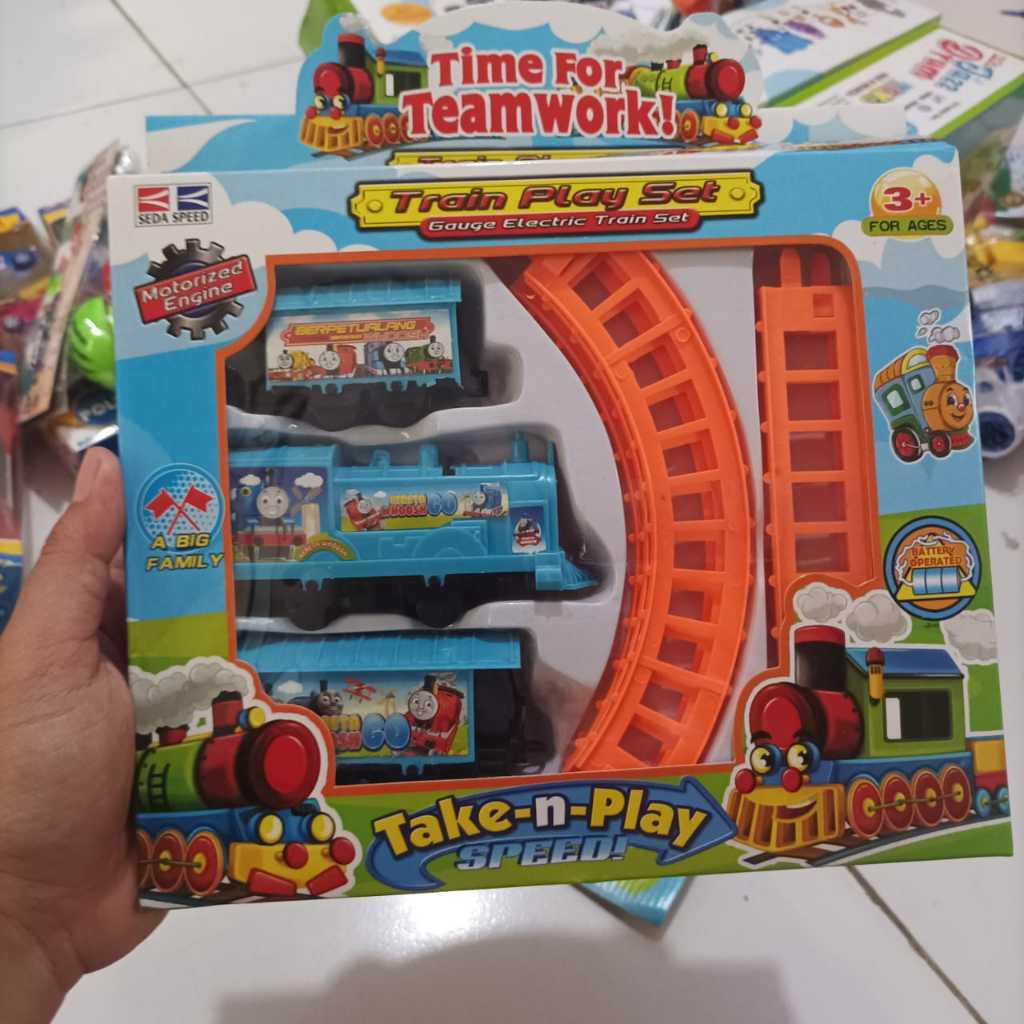 Jual MAINAN ANAK REL KERETA API MASTHO/WHOOSH BIRU RAIL ELEKTRIK TRAIN ...