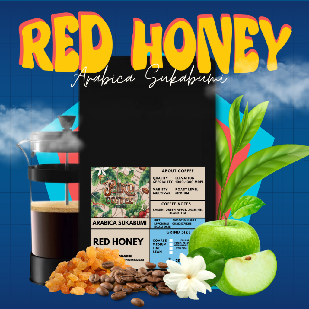 Jual Kopi Arabica RED HONEY Sukabumi (200 Gr) - Medium Roast - Honey ...