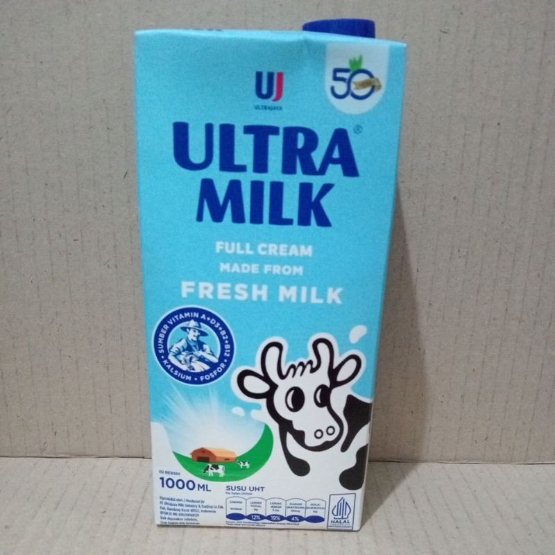 Jual Ultra Milk UHT Full Cream 1000ml | Shopee Indonesia