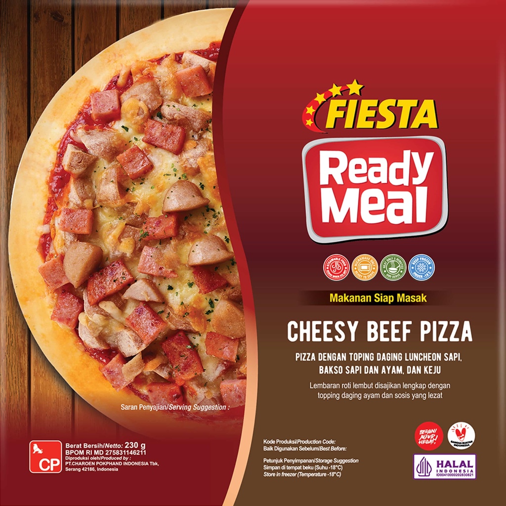 Jual FIESTA Cheesy Beef Pizza Ready Meal | Shopee Indonesia